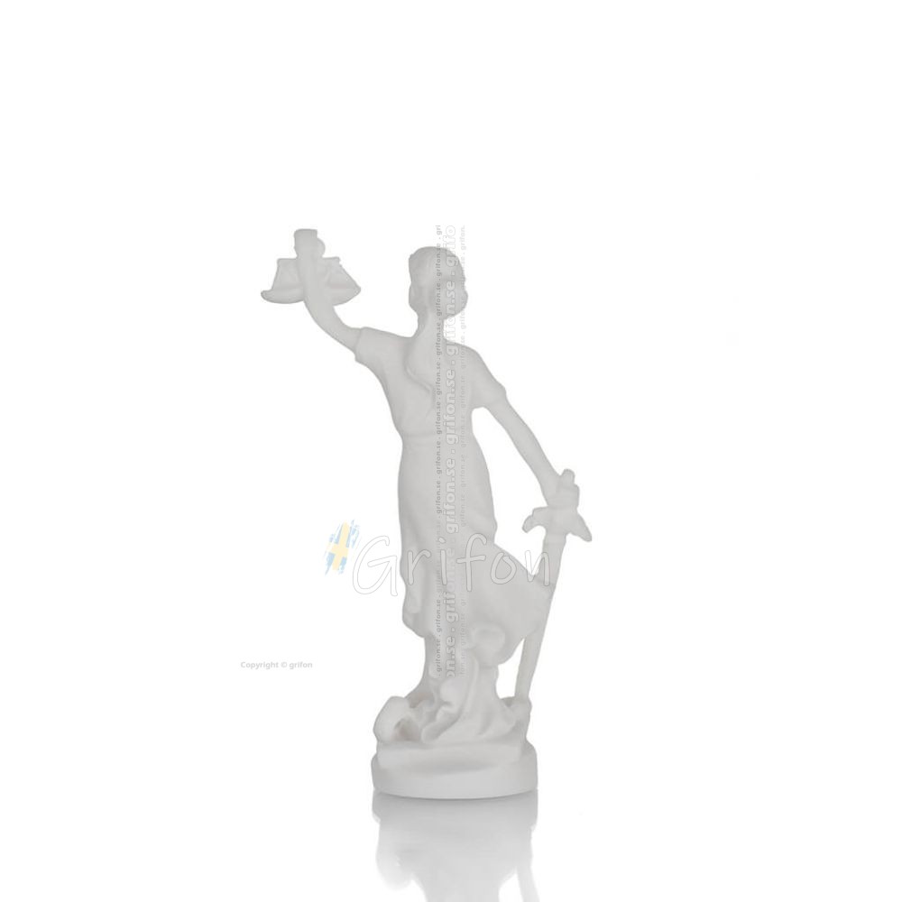 Themis: Titan of Moral Order and Etiquette 10cm Full Alabaster Statue,