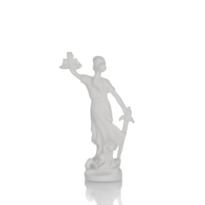Themis: Titan of Moral Order and Etiquette 10cm Full Alabaster Statue,