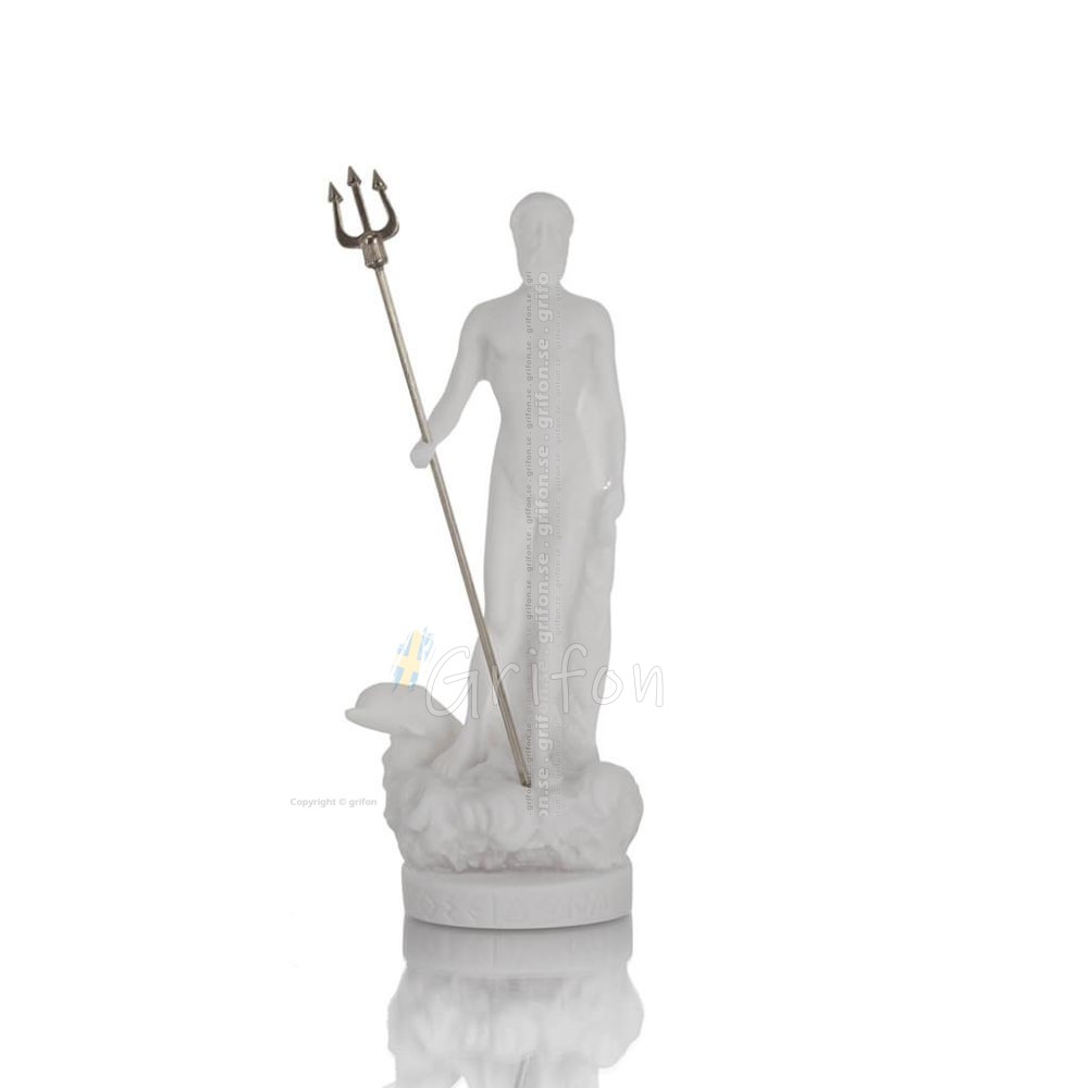 Poseidon: God of the Sea, Earthquakes, Earth, Storms and Words 17cm Fu