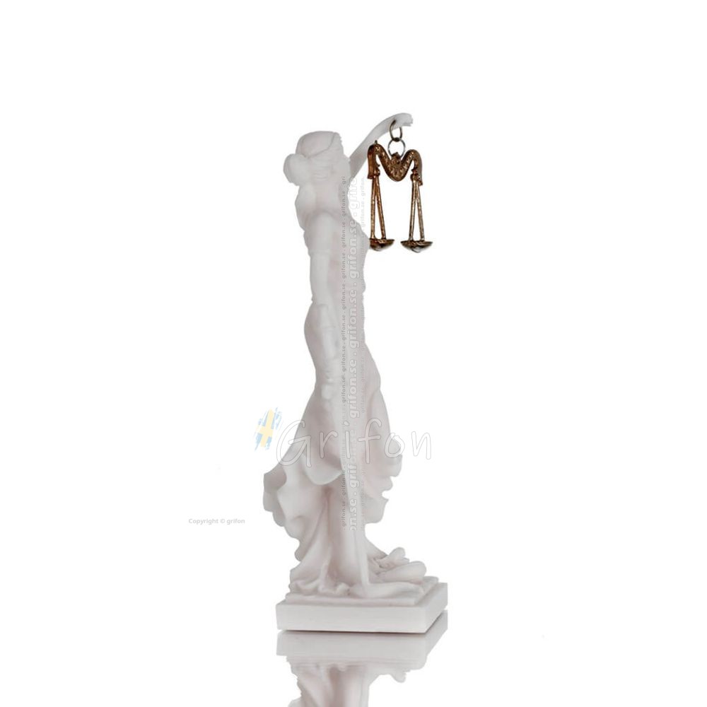 Themis: Titan of Moral Order and Etiquette 18cm Full Alabaster Statue,