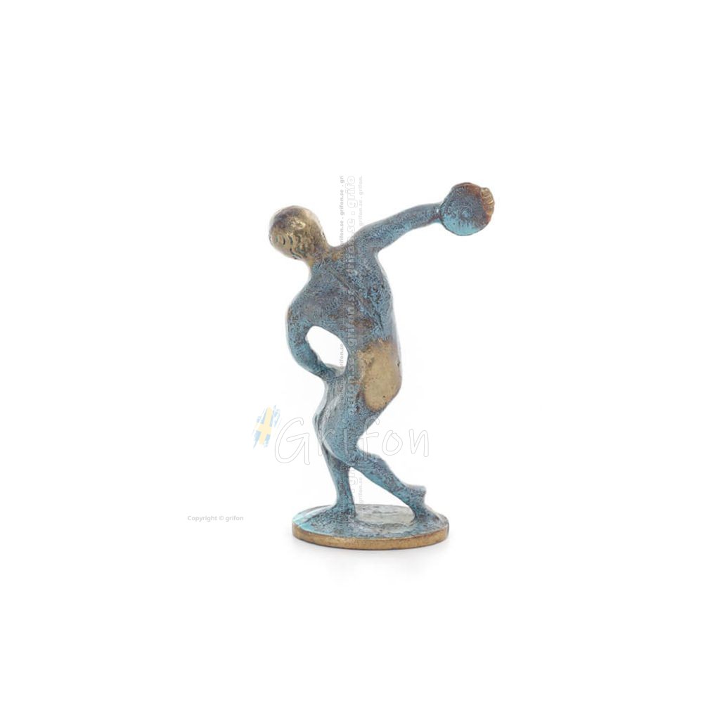 Discus Thrower of Myron: Young Athlete, Olympic Games Symbol 12cm Full